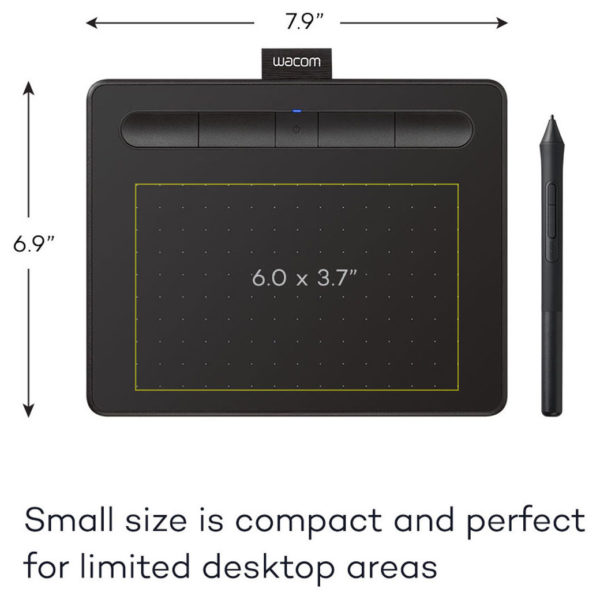 Buy Wacom Intuos Bluetooth Creative Pen Tablet Small Black – Price ...