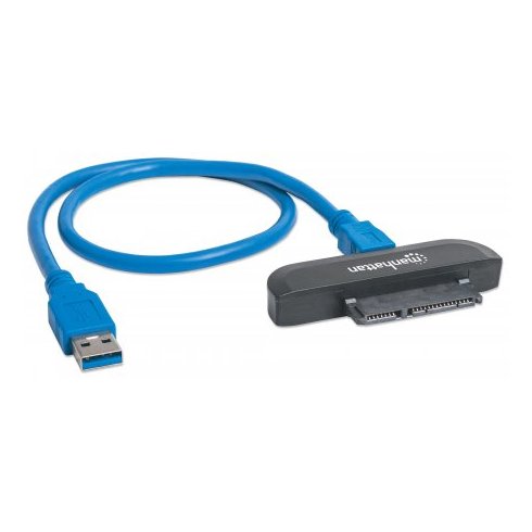 Buy Manhattan 130424 USB 3.0 To SATA Adapter Black – Price ...