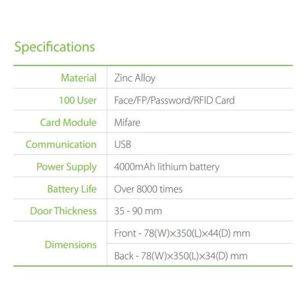 Buy ZK Bio Lock ZM100 Hybrid Biometric Smart Door Lock – Price ...