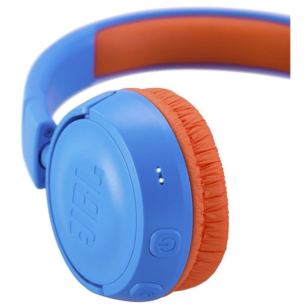 Buy JBL Kids Wireless On-Ear Headphones Blue/Orange JR300BT – Price ...