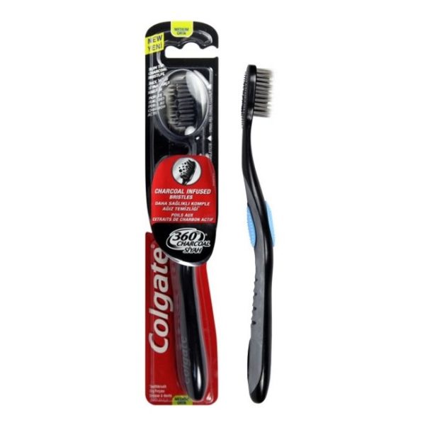 Buy Colgate 360 Black Charcoal Toothbrush – Medium – Price ...