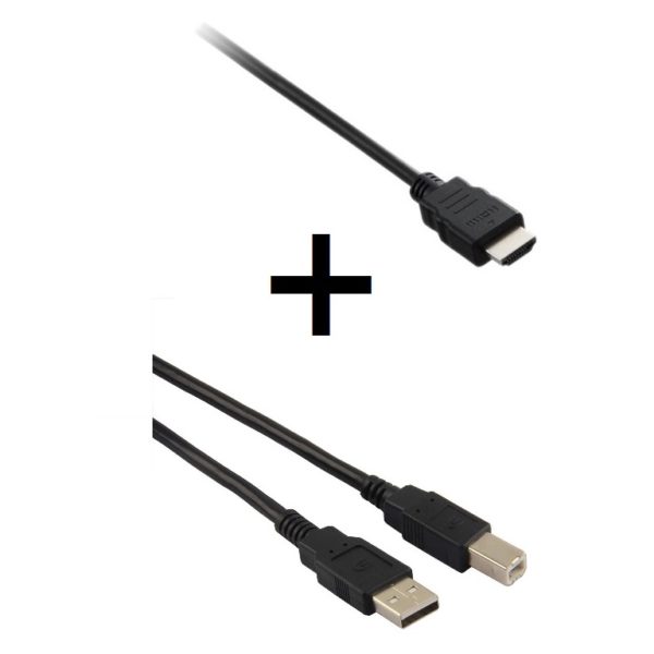 Buy HP HP001GBBLK1.5TW HDMI to HDMI Cable 1.5m Black + HP HP039 Printer ...