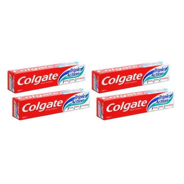 Buy Colgate Triple Action Toothpaste 125ml Pack of 4 – Price ...