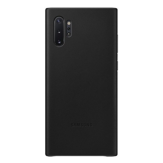 Buy Samsung Leather Cover Black For Note 10 Plus – Price ...