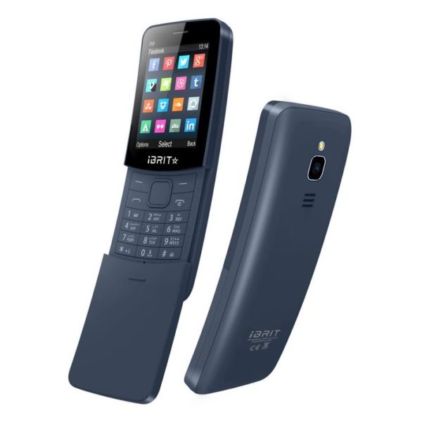 Buy IBrit B8 Dual Sim Mobile Phone Blue + Power Bank 6000mAh – Price ...