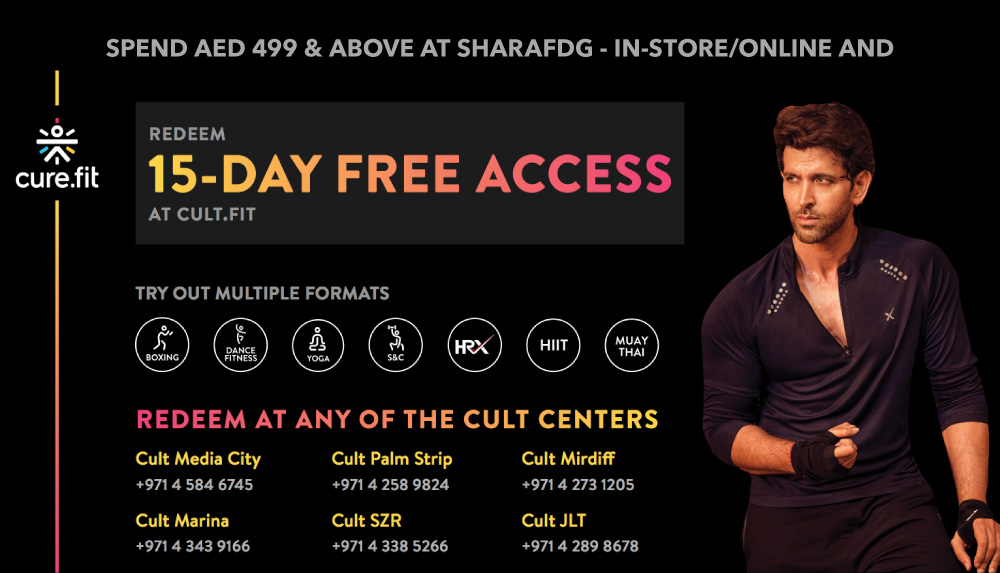 Cult Fit Membership Sharaf DG UAE Cult Fit Membership Sharaf DG UAE