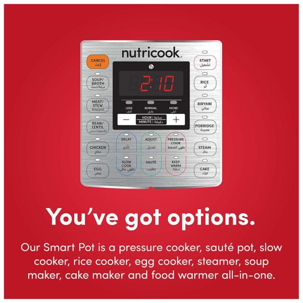 Buy Nutricook Smart Pot EKO 6 Litres Pressure Cooker NC-SPEK6 – Price ...