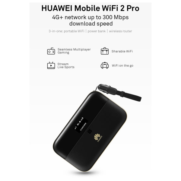 Buy Huawei Mobile WiFi 2 Pro Mobile Wi-Fi Dual Band 4G Router Black ...