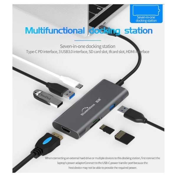 Buy Blueendless HC-701 7 in 1 USB-C Hub – Price, Specifications ...