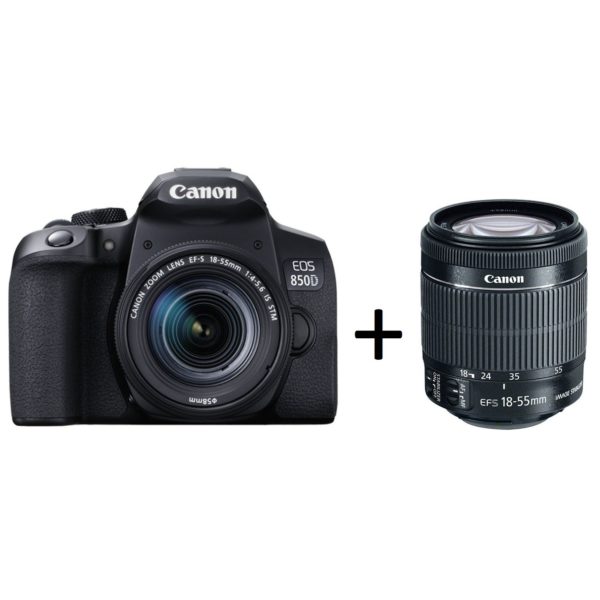Buy Canon EOS 850D Digital SLR Camera Black With EFS 18-55mm IS STM ...