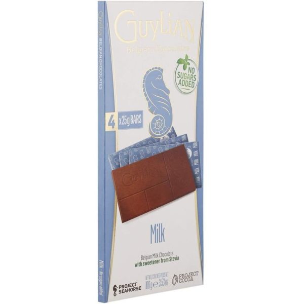 Buy Guylian Tablet Stevia Milk Belgian Chocolate 100g – Price ...