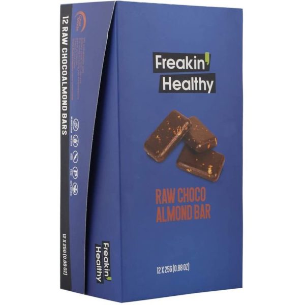 Buy Freakin Healthy Raw Choco Almond Bar 25g (Pack of 12pcs) – Price ...