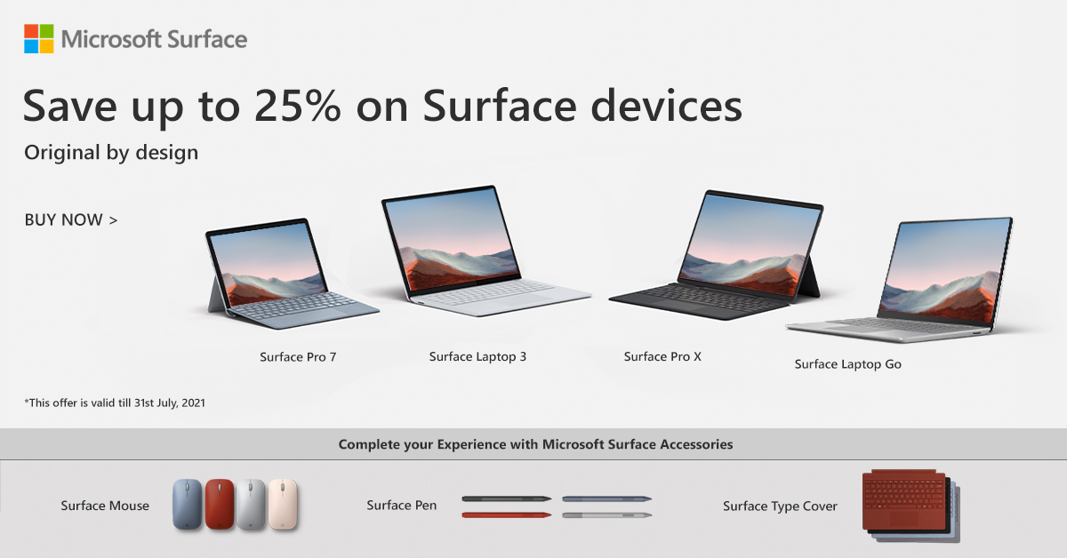 Microsoft Surface Family – Sharaf DG UAE