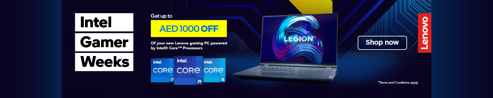 Lenovo Intel Gamer Week (Up to AED 1000 Off) – Sharaf DG UAE