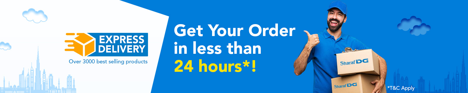 Express Delivery – Get your order in less than 24 hrs! – Sharaf DG UAE