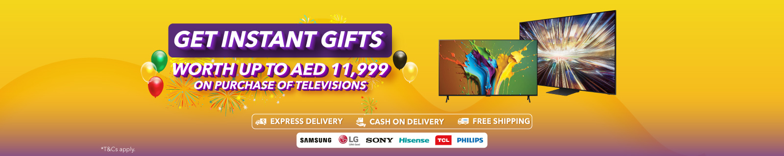 Get Instant Gifts Worth AED 11,999 on Top TVs – Sharaf DG UAE