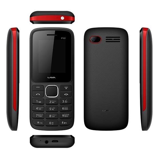 Buy online Best price of Lava P181 Mobile Dual Sim Black/Red in Egypt ...