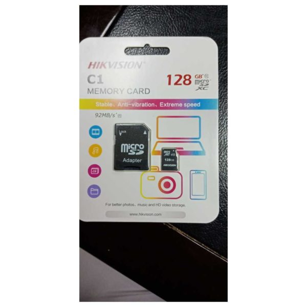 Buy online Best price of Hikvision 128GB microSD Memory Card W/Adapter HS-TF-C1 in Egypt 2019 ...